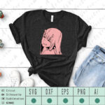 Zero Two SVG EPS DXF PNG AI vector instant download