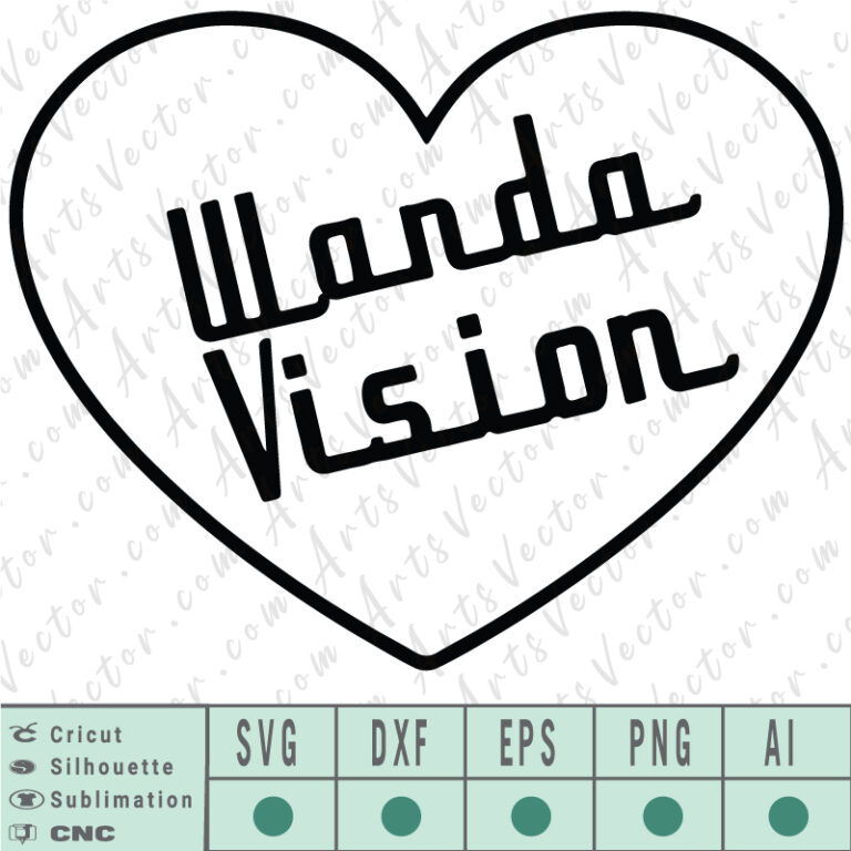 WandaVision logo vector SVG EPS DXF PNG AI Vector instant download