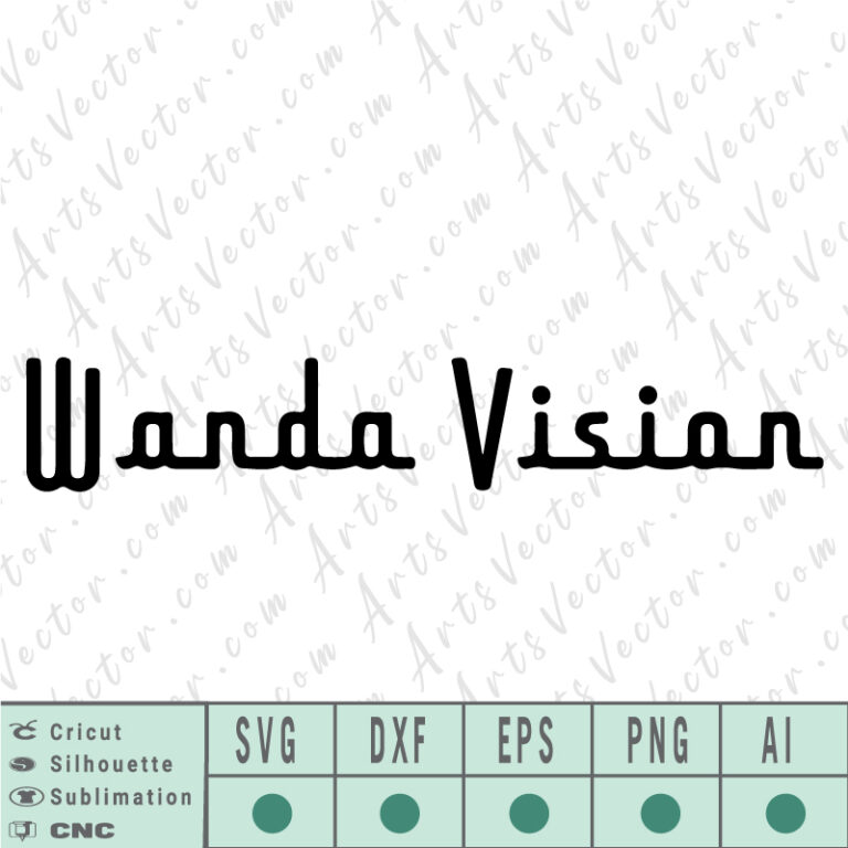 WandaVision logo vector SVG EPS DXF PNG AI Vector instant download