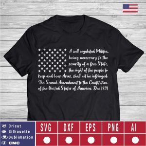 2nd amendment SVG 2nd amendment flag SVG EPS DXF PNG AI Instant ...