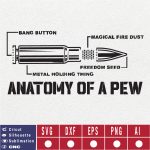 Anatomy Of A Pew SVG EPS DXF PNG AI Blueprint Gun AR15 Freedom America ...