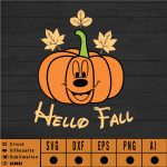 Kids Hello Fall SVG EPS DXF PNG AI Instant Download