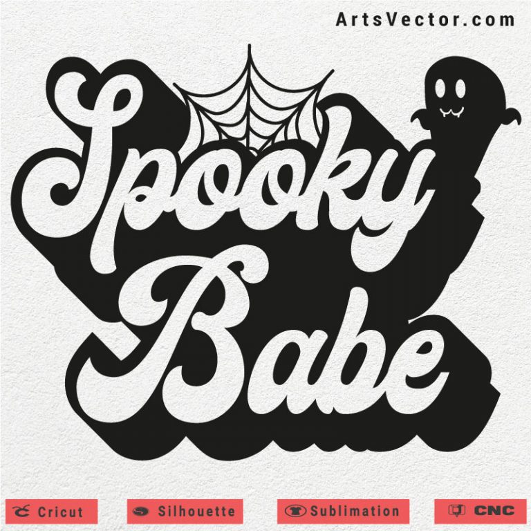 Halloween spooky babe SVG PNG EPS DXF AI - Arts Vector