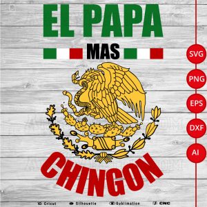 El papa mas chingon Bundle 08 SVG PNG EPS DXF AI - Arts Vector