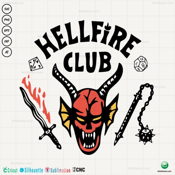 Hellfire club SVG PNG EPS DXF AI - Arts Vector