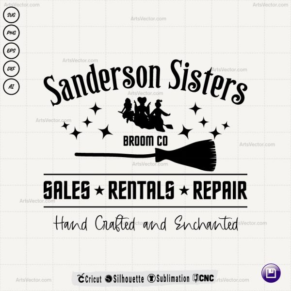 Halloween Sanderson Sisters Bundle 13 SVG PNG EPS DXF AI - Arts Vector