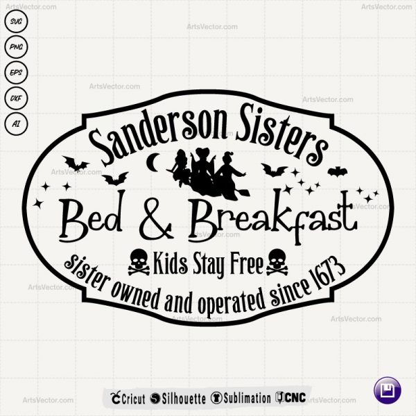 Halloween Sanderson Sisters Bundle 13 SVG PNG EPS DXF AI - Arts Vector