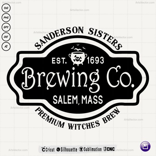 Halloween Sanderson Sisters Bundle 13 SVG PNG EPS DXF AI - Arts Vector