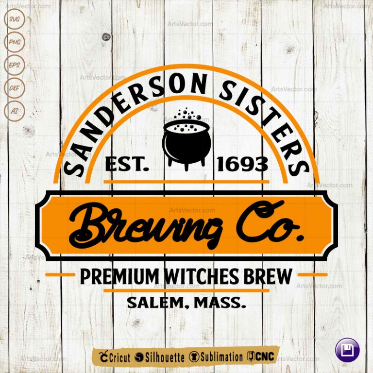 Halloween Sanderson Sisters Bundle 13 SVG PNG EPS DXF AI - Arts Vector
