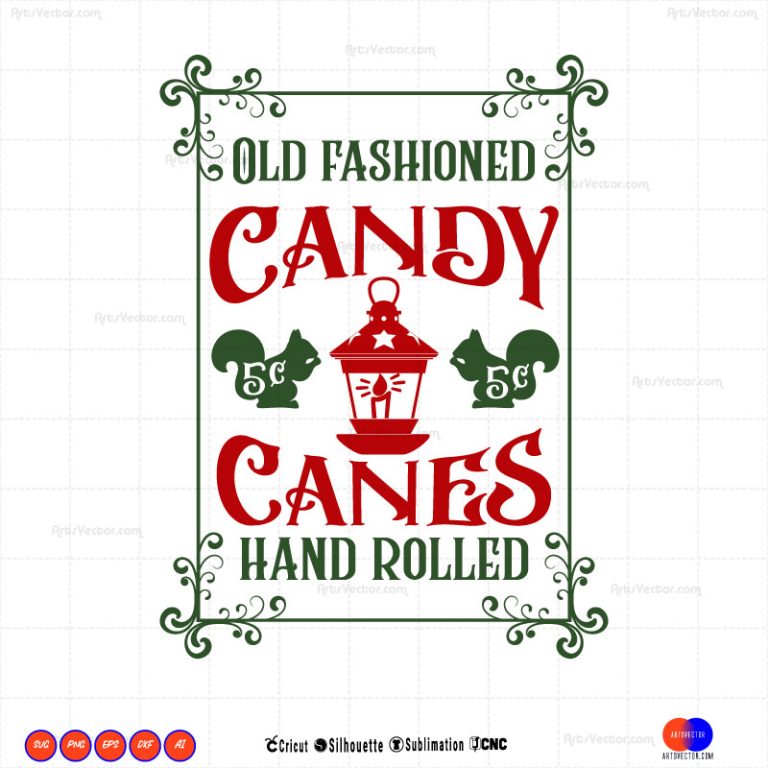 Polar Express Old fashioned Candy SVG PNG EPS DXF AI - Arts Vector