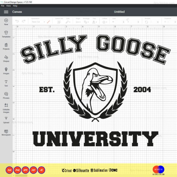 Silly goose university logo SVG PNG SVG PNG EPS DXF AI Vector Arts ...