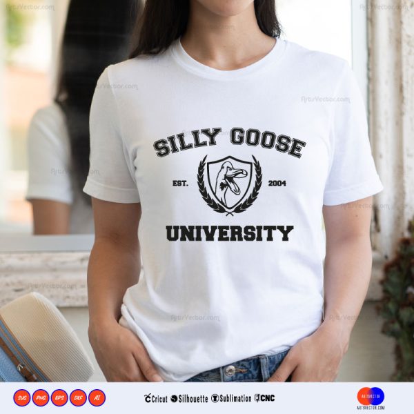 Silly goose university logo SVG PNG EPS DXF AI - Arts Vector