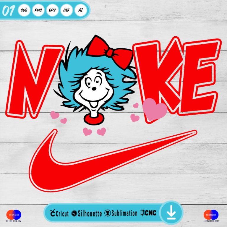 Dr Seuss Swoosh SVG PNG EPS DXF AI - Arts Vector