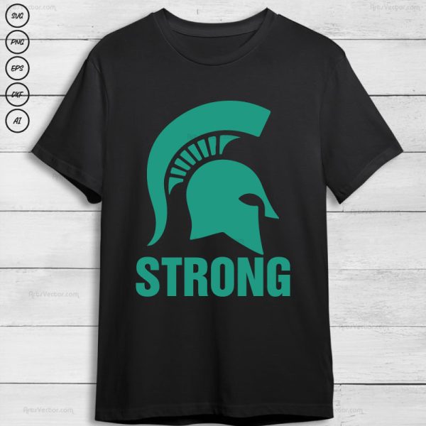 New Michigan State MSU Spartan Strong SVG PNG EPS DXF AI - Arts Vector
