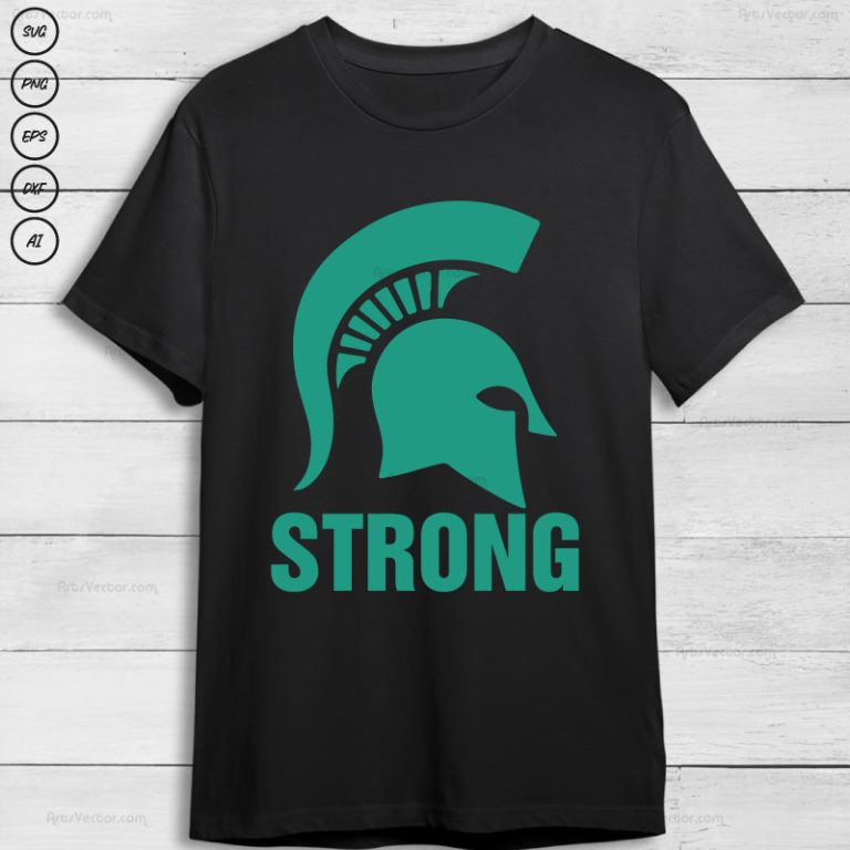 New Michigan State MSU Spartan Strong SVG PNG EPS DXF AI - Arts Vector
