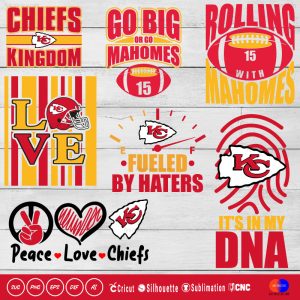 Kansas City Chiefs Football Bundle SVG PNG EPS DXF AI - Arts Vector