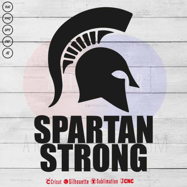 New Michigan State MSU Spartan Strong SVG PNG EPS DXF AI - Arts Vector