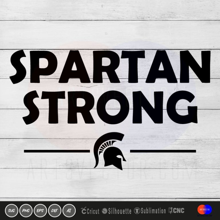 Spartan Strong SVG PNG EPS DXF AI - Arts Vector