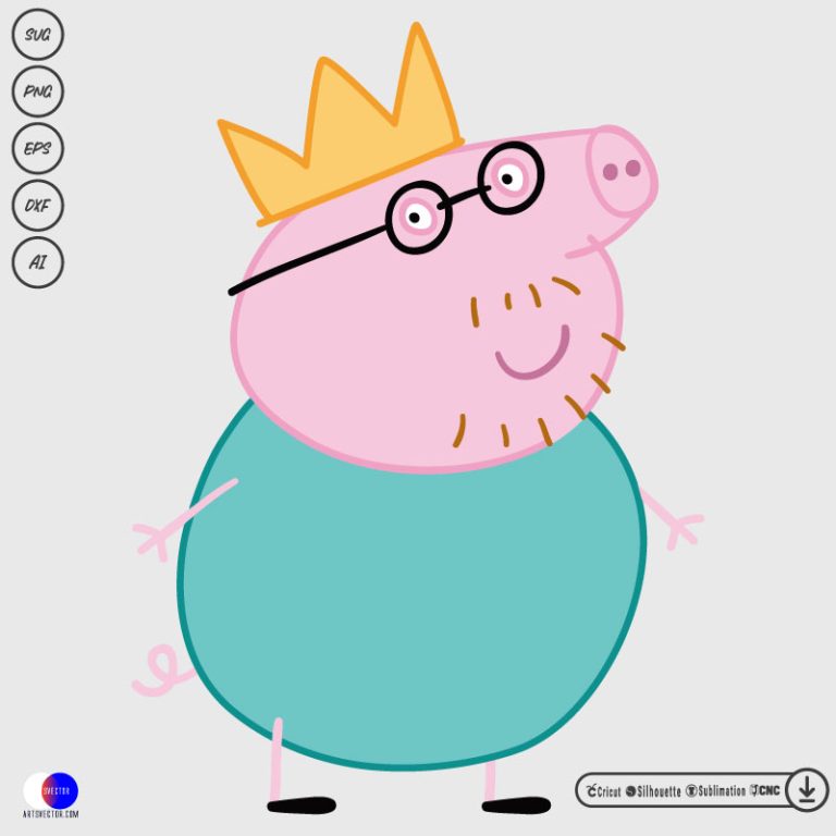 George Pig Peppa pig SVG PNG EPS DXF AI - Arts Vector
