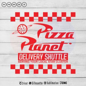 Delivery Shuttle Pizza Planet SVG PNG EPS DXF AI - Arts Vector