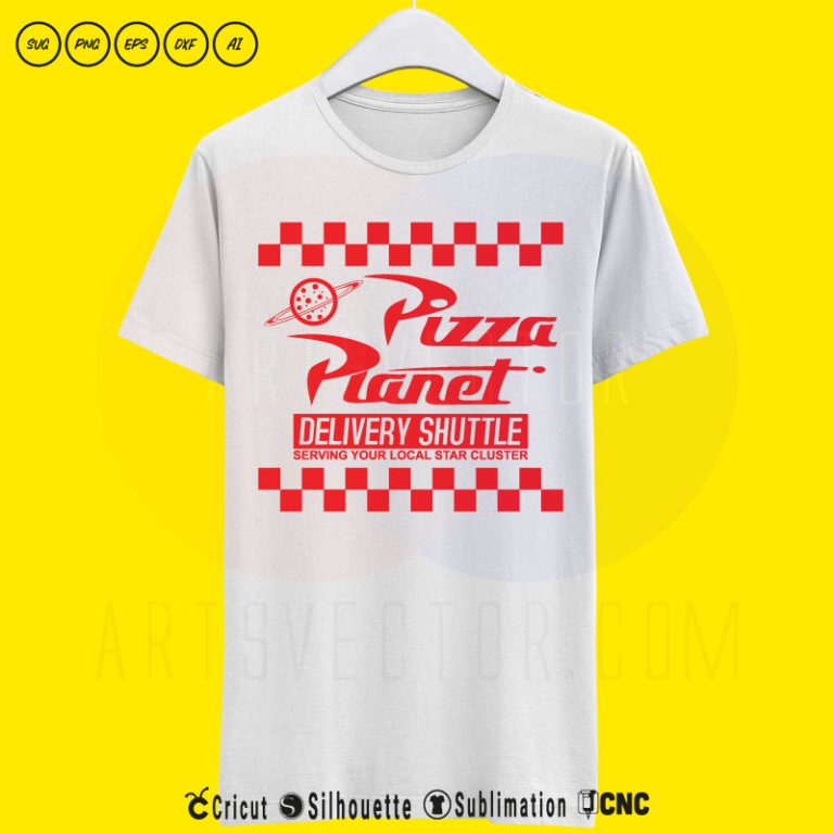Delivery Shuttle Pizza Planet SVG PNG EPS DXF AI - Arts Vector