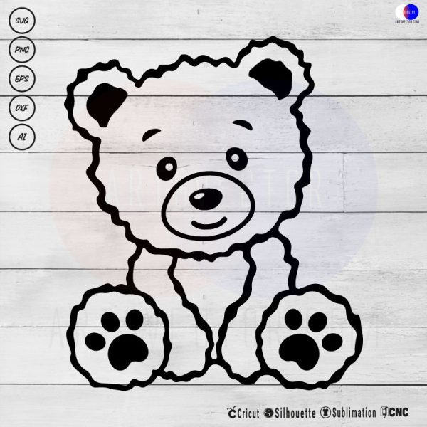 Teddy bear SVG PNG EPS DXF AI - Arts Vector