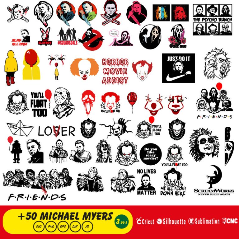 50+ Bundle Michael Myers SVG PNG EPS DXF AI - Arts Vector