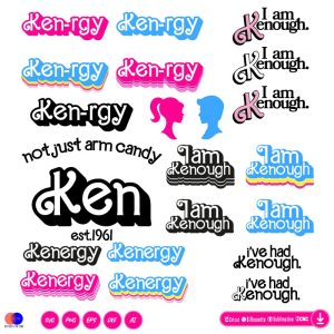 Ken Barbie I'am kenough SVG PNG EPS DXF AI - Arts Vector