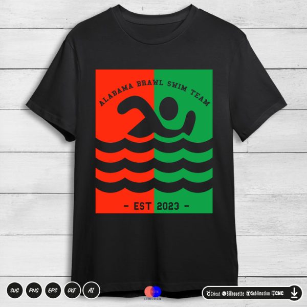 Montgomery Alabama Brawl Swim Team RIVERFRONT BRAWL SVG PNG EPS DXF AI ...
