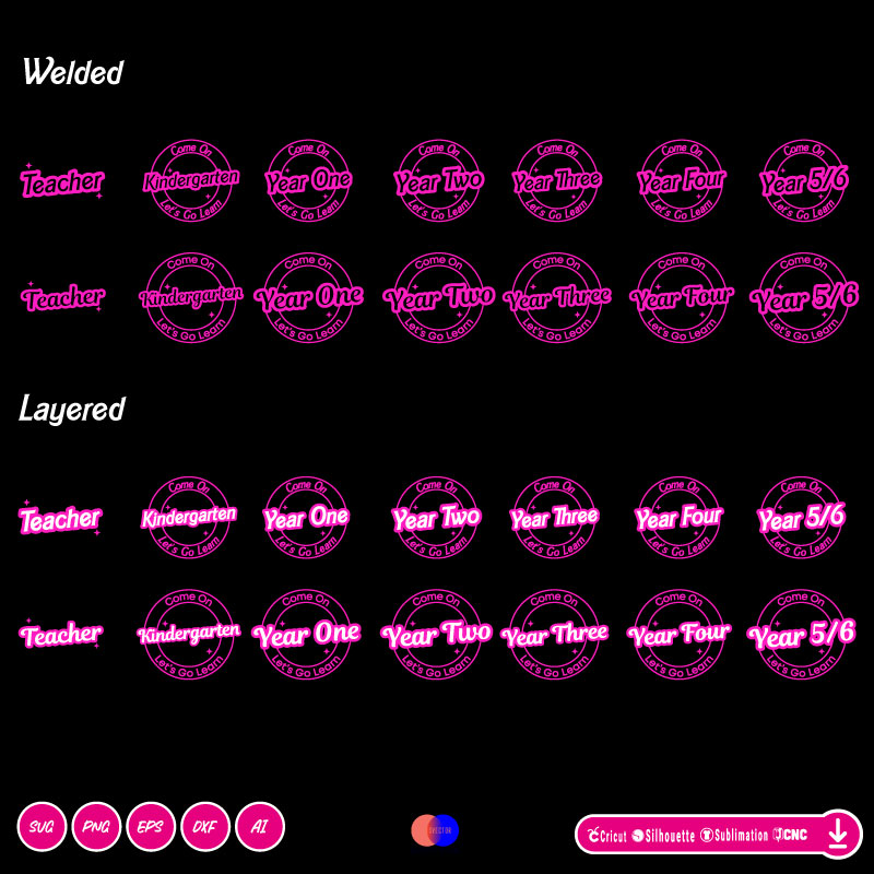 Let's go learn Personalized SVG PNG EPS DXF AI - Arts Vector