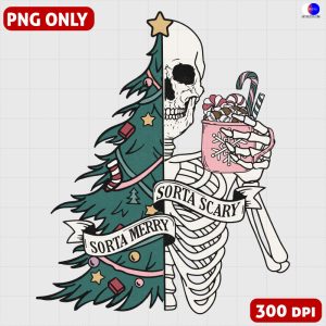 Sorta merry sorta scary Christmas PNG transparent background ...