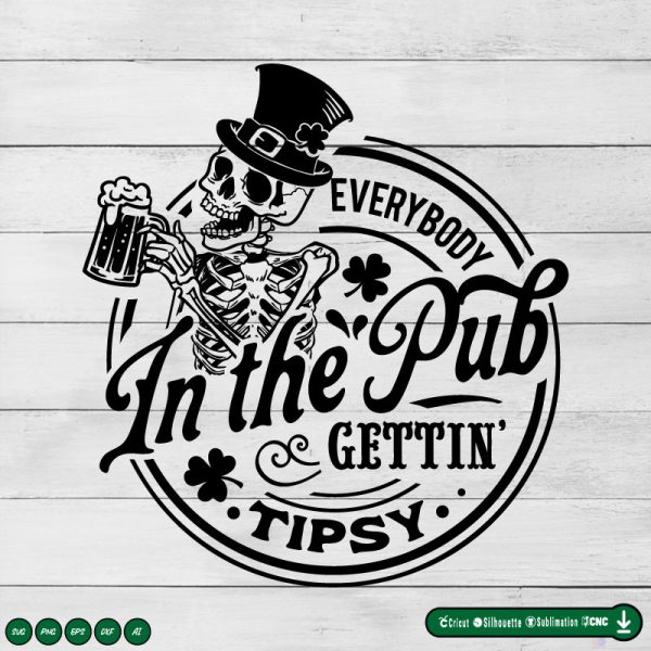 everybody in the pub gettin tipsy SVG PNG EPS DXF AI Vector - Arts Vector