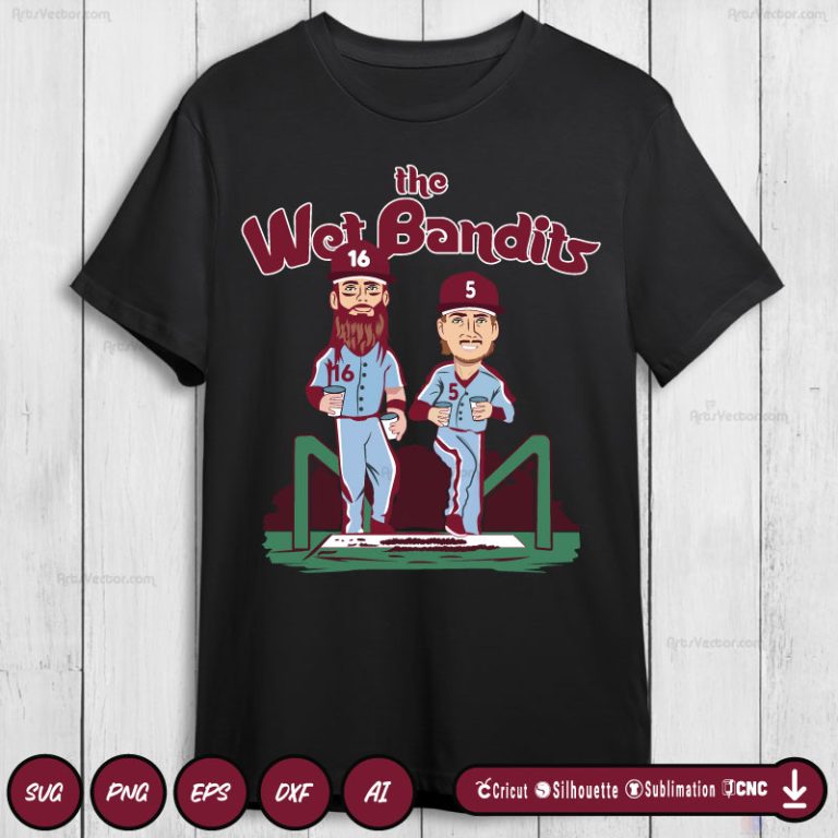Philadelphia baseball Brandon Marsh Bryson Stott The Wet Bandits SVG ...