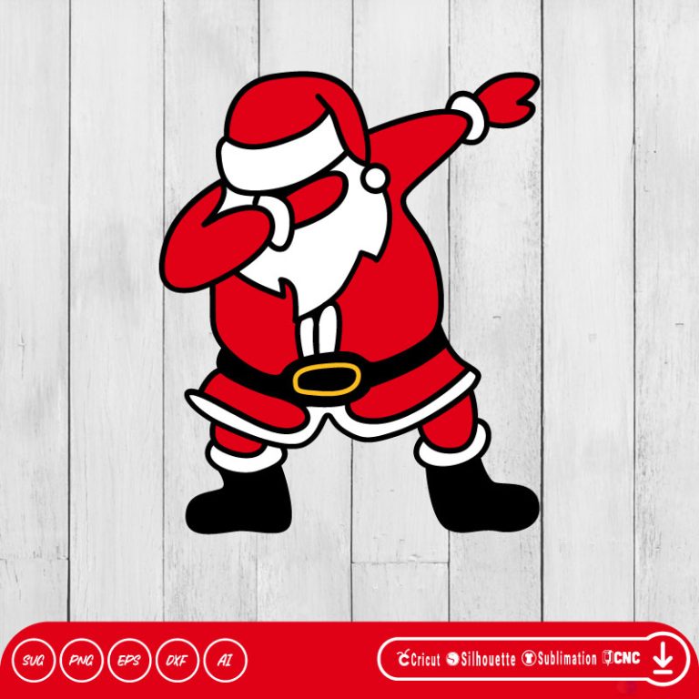 Dabbing Santa Free SVG PNG EPS DXF AI Vector - Arts Vector